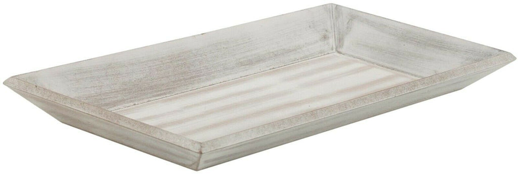 Large Wood Bread Basket Tray Distressed Rectangle Serving Tray Wedding ...