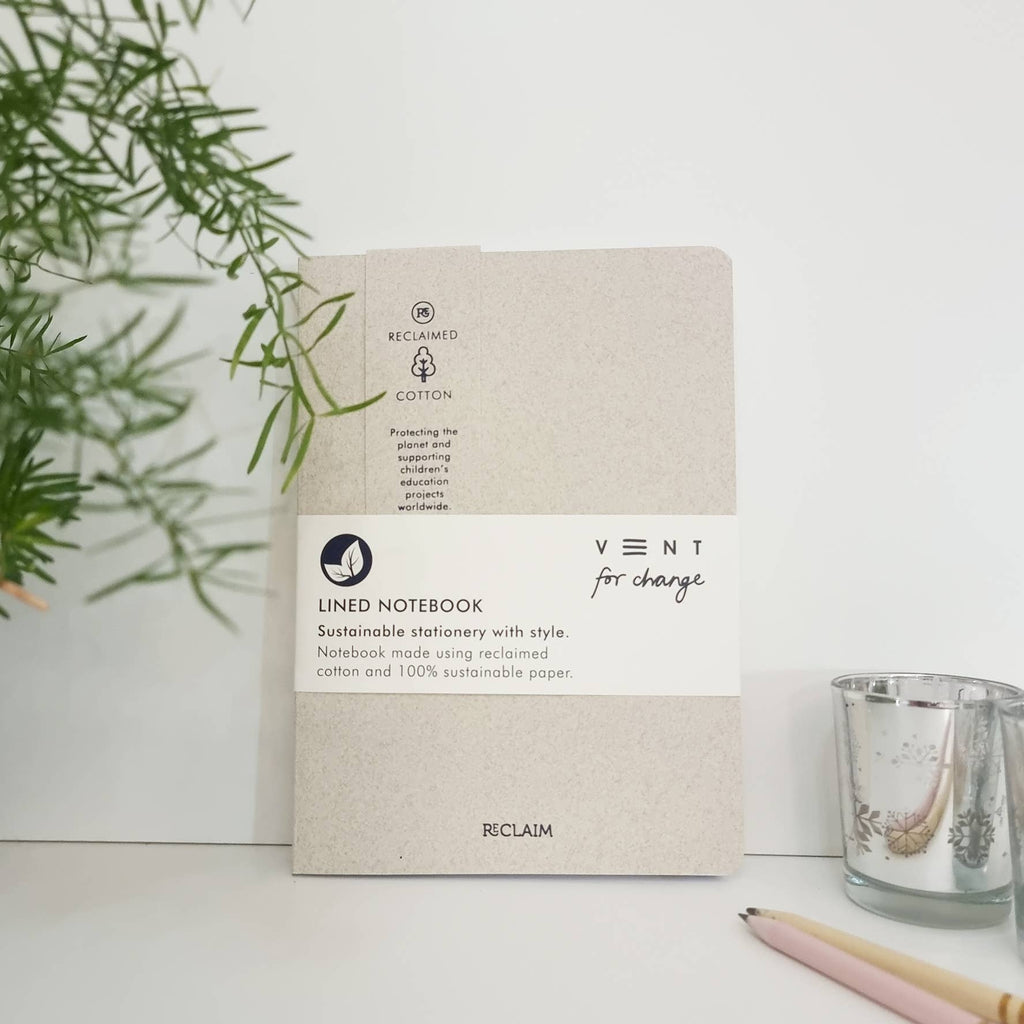 A5 Reclaimed Cotton or Wool Notebook with 100% Sustainable Paper ...