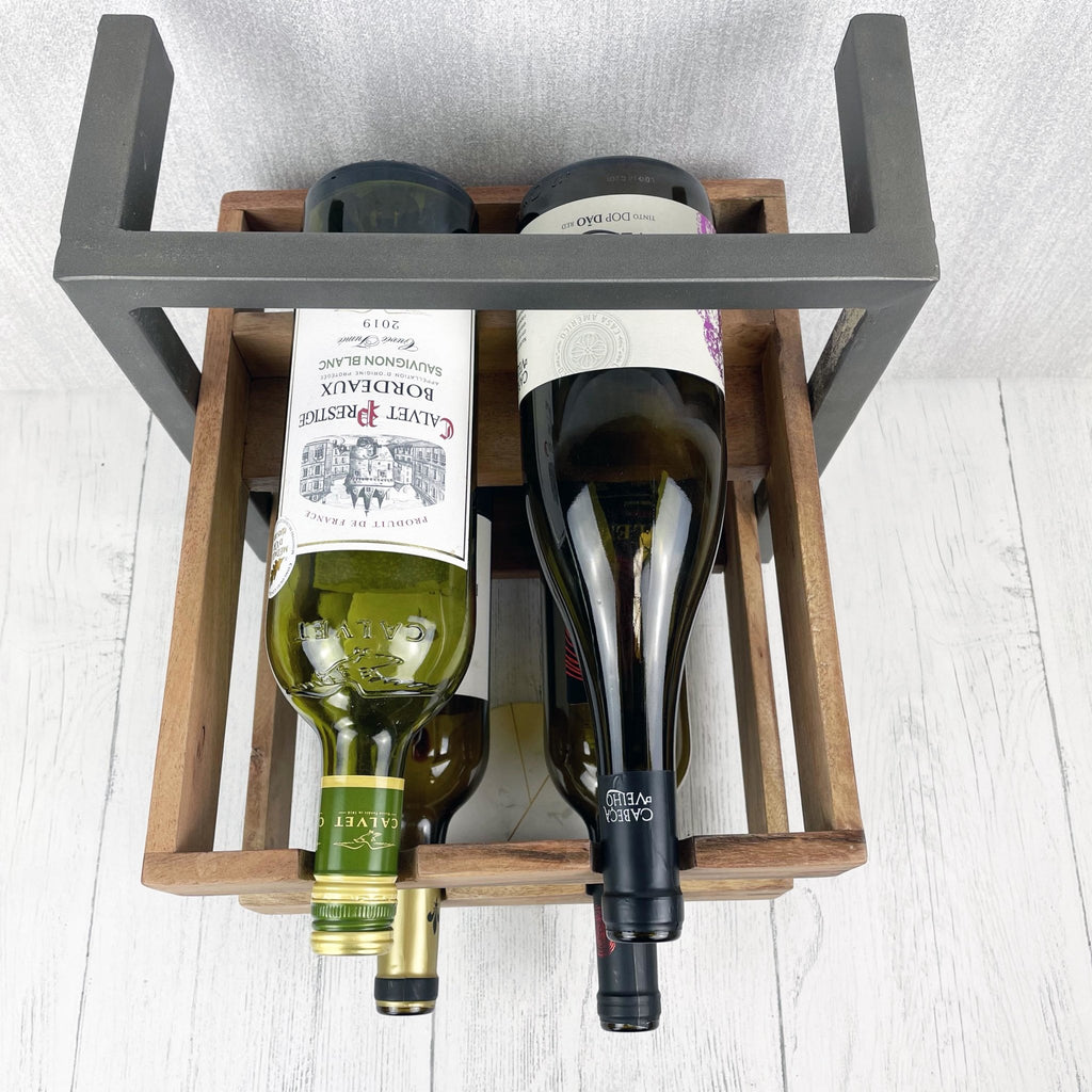 Naginta 4-Bottle Hanging Wine Rack – Cherish Home